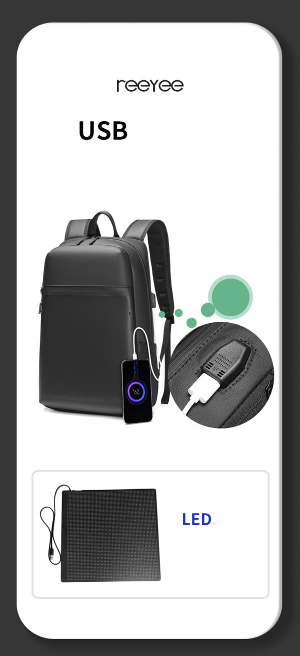 Balo laptop đa năng Reeyee - balo du lịch - màn hình LED – Mã RY116B ...